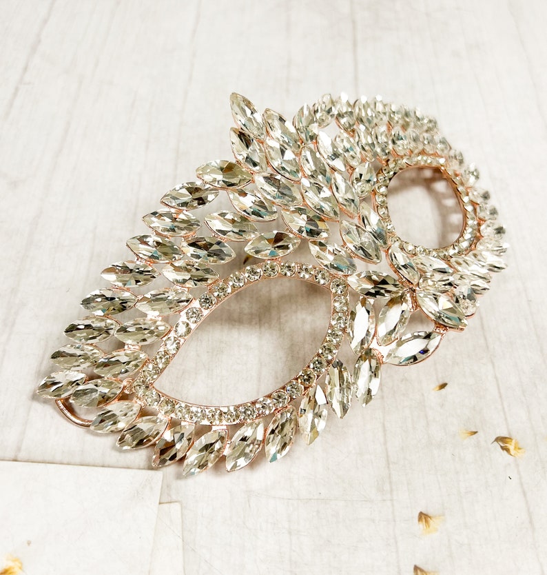 Gold Masquerade Mask, Clear Crystal Mask, Wedding Party Mask ...