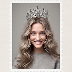 Queen Crown, Silver Princess Tiaras and Crowns Wedding Tiara and Crown ...