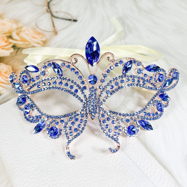 Royal Blue Mask - Etsy