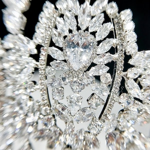 Cubic Zirconia Bridal Tiara: Royal Wedding Pageant Crown - Etsy