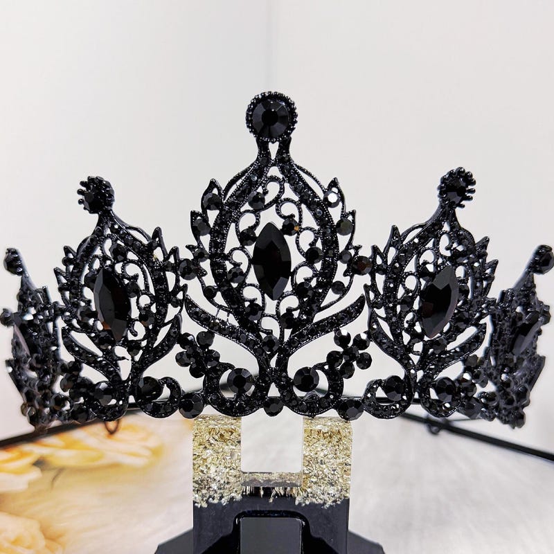 Black Tiara - Etsy