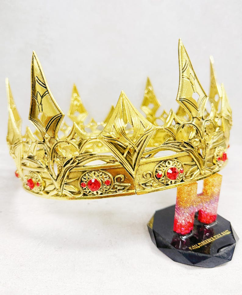 Gold Regal Crown, Prince Crown, Renaissance Faire, Costume Headpiece ...