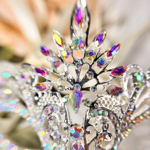 Masquerade Mask Luxury Crystal, Rhinestone Eye Mask, Elegant Party ...