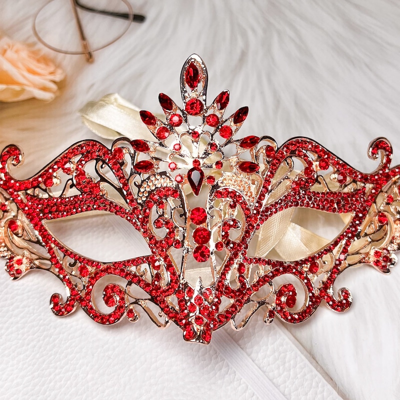 Red Masquerade Women - Etsy
