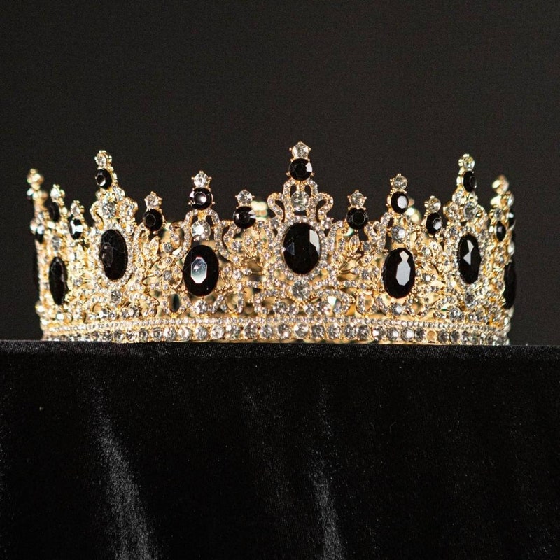 Rhinestone Crown King - Etsy