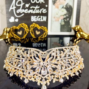 Luxury Butterfly Shape Crown, Elegant Princess Butterfly Tiara, Baroque ...