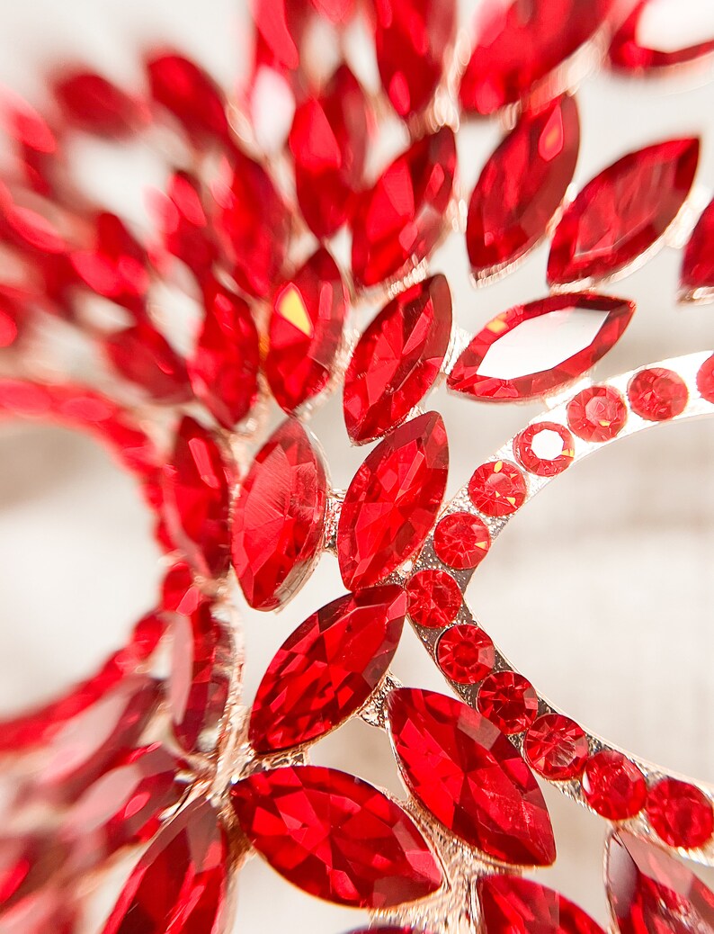 Handmade Ruby Rhinestone Masquerade Mask: Cosplay Costume Accessory - Etsy