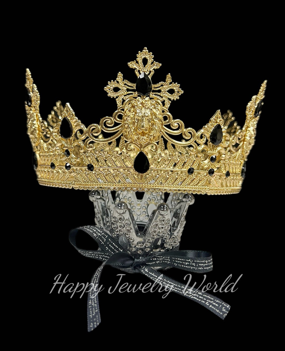 King Crown for Men, Royal Men's Crown, Prince Tiara for Wedding ...