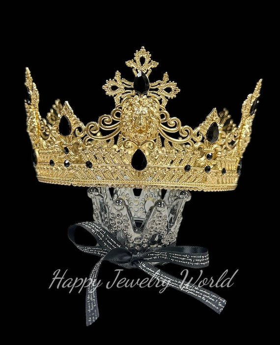 King Crown for Men Royal Men s Crown Prince Tiara for Wedding Birthday Prom Party Halloween Decorations Cosplay Gift for Him Etsy UK