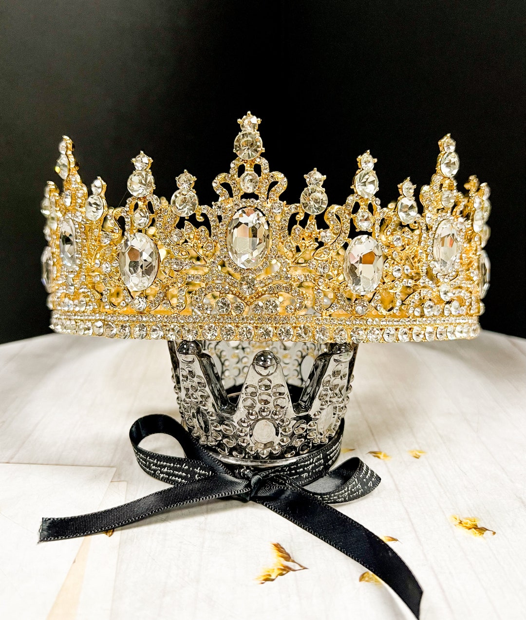 Vintage Gold Wedding Crown, Wedding Headpiece, Crown, Handmade King ...