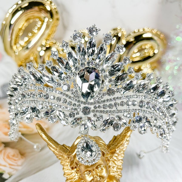 Rhinestone Headdress - Etsy