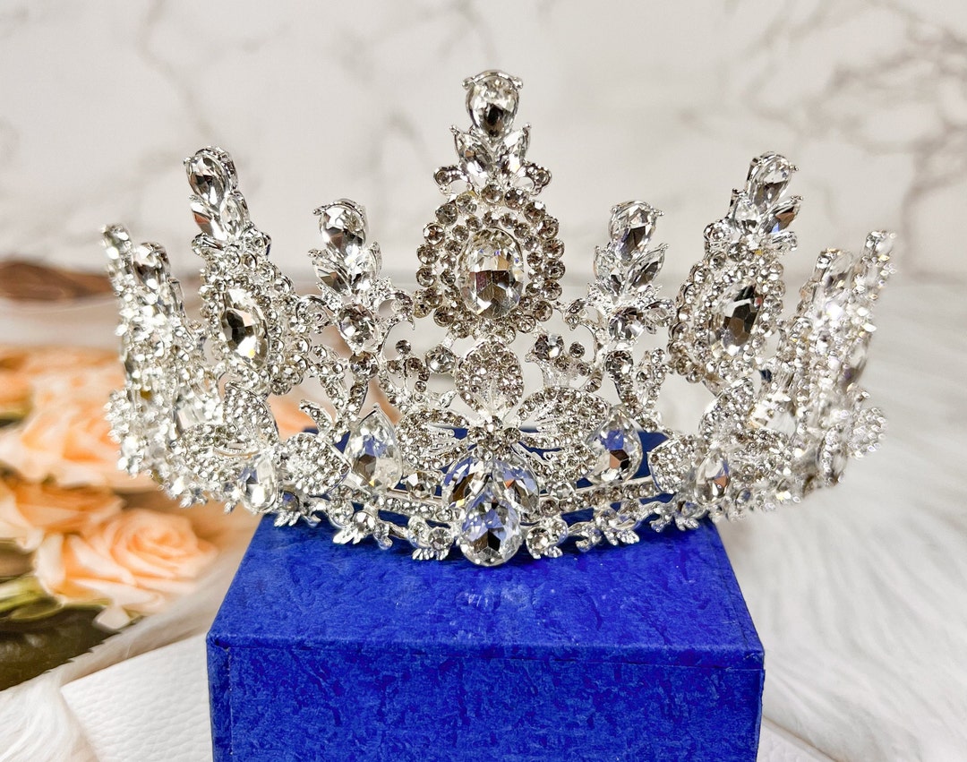 Silver Crown Queen Headband, Hair Jewelry Accessories for Birthday ...