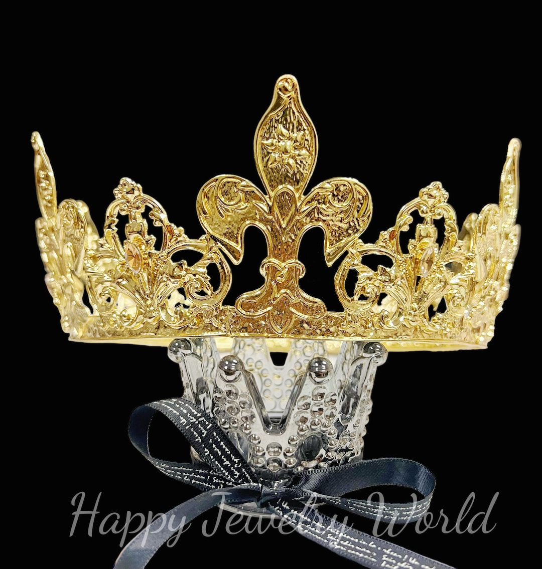 Vintage Royal Crowns for Women, Full Round Ladies Crown Wedding, Party ...