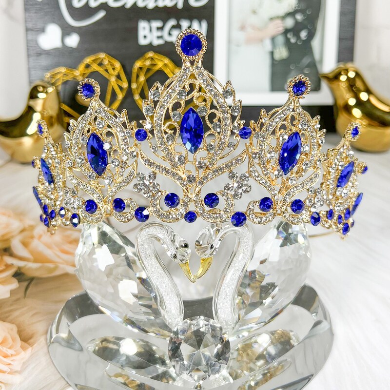 Blue Tiara - Etsy
