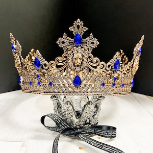 King Crown for Men, Royal Men's Crown, Prince Tiara for Wedding ...