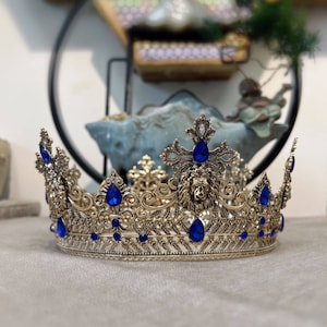 King Crown for Men, Royal Men's Crown, Prince Tiara for Wedding ...