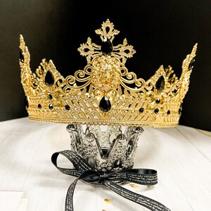 King Crown for Men, Royal Men's Crown, Prince Tiara for Wedding ...