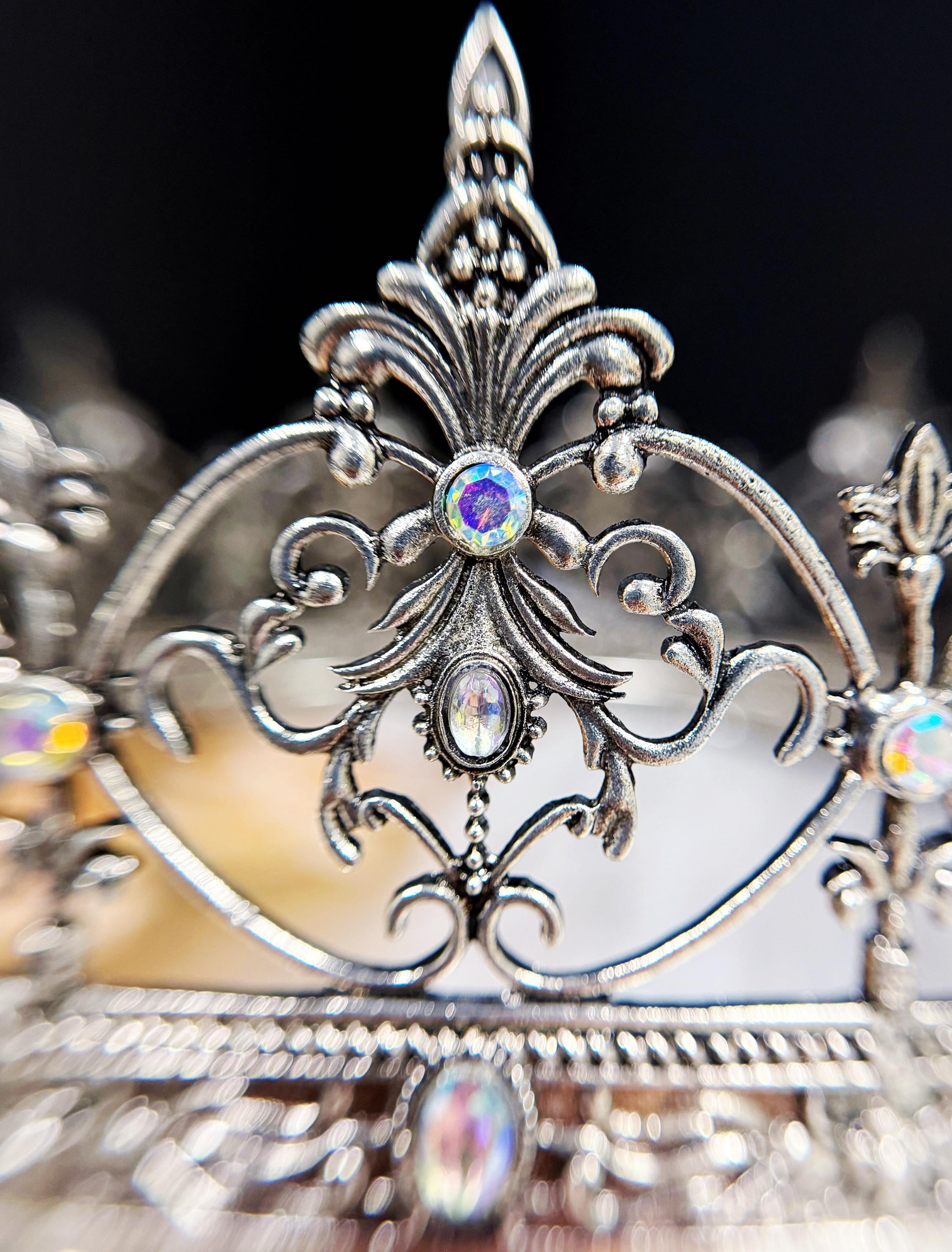 Vintage Silver Crown, Silver Wedding Crown, Royal King Crown ...