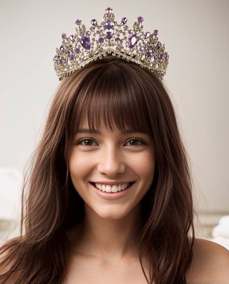 Mardi Gras Purple Tiara, Luxury Bridal Gold Crown, Prom, Crystal Crown ...