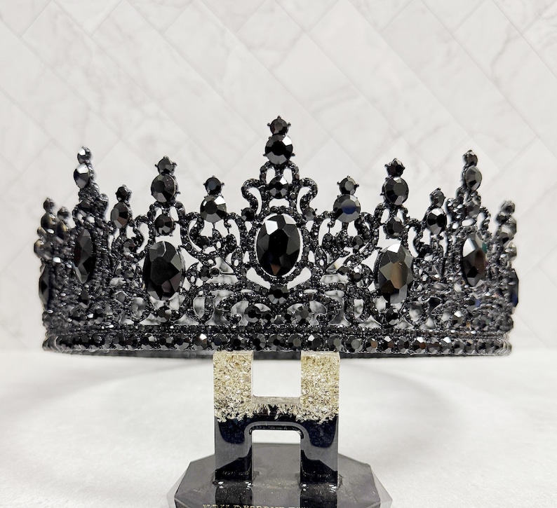 Gothic Crown, Black Diamond Crown for Men, Gothic Wedding Headdress ...