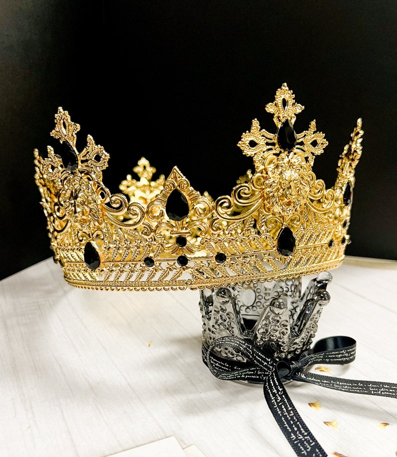 King Crown for Men, Royal Men's Crown, Prince Tiara for Wedding ...