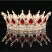 Red Queen Crown Rhinestone Wedding Crown, Women Costume Party, Hair ...