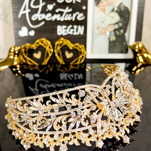 Luxury Butterfly Shape Crown, Elegant Princess Butterfly Tiara, Baroque ...