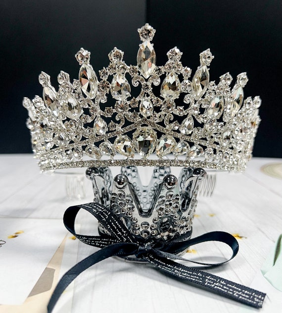 Queen Silver Tiara Princess Crown with Comb Bridal Headpiece Pageant Prom Halloween Birthday Anniversary Valentine Gift for Mom Etsy