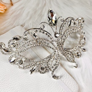 Butterfly Masquerade Mask, Wedding Party Silver Eye Mask, Cosplay ...