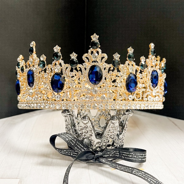 Royal Blue Crown - Etsy