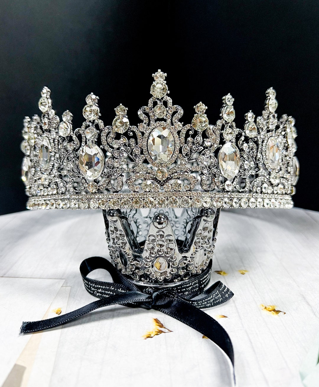 Royal King Crown for Men, Wedding Crown, Crystal Crown, Halloween ...
