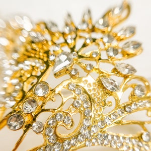 Clear Crystal Masquerade Mask With Stick, Gold Masquerade Mask ...