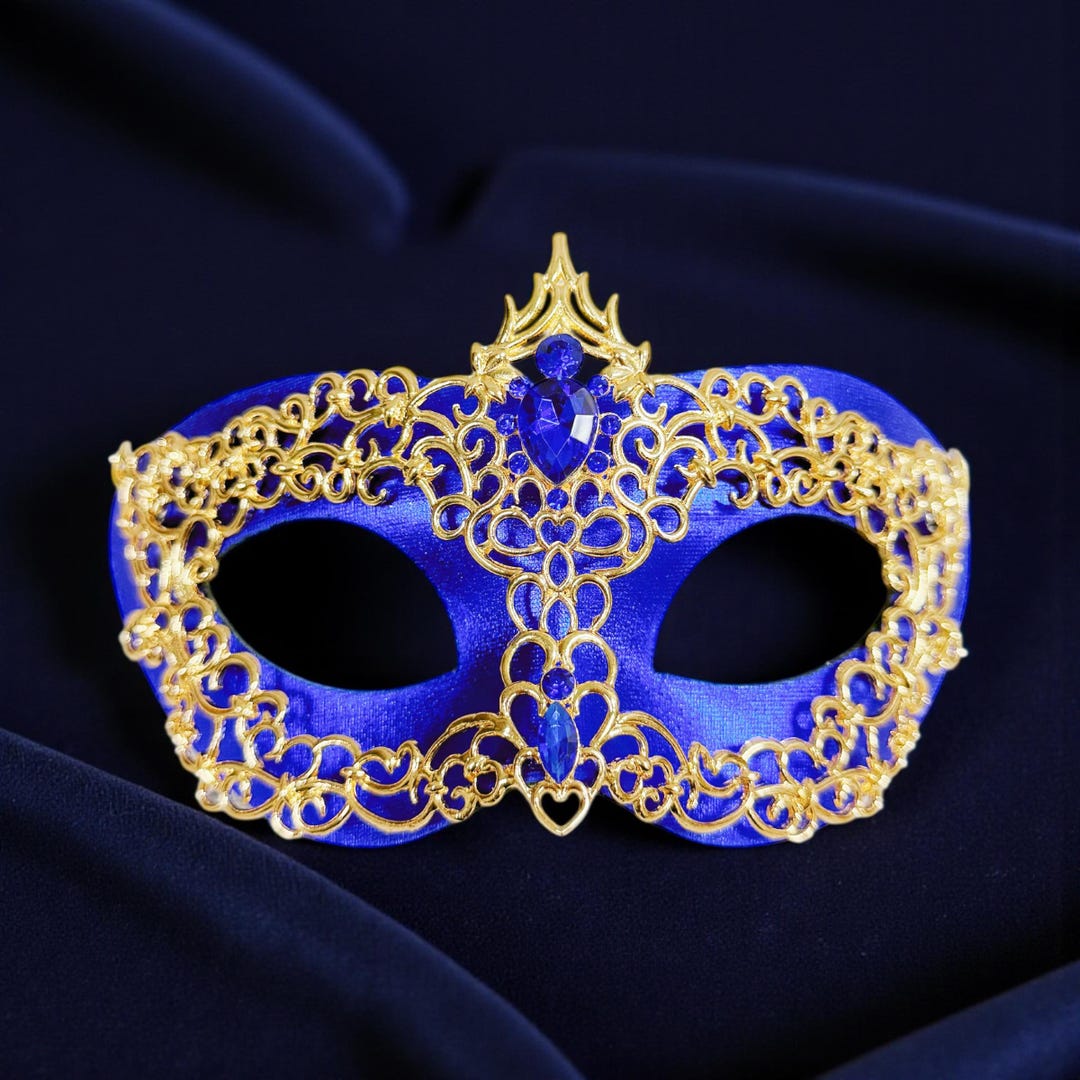 Blue Masquerade Mask, Masquerade Ball Party Mask, Cosplay Mask ...