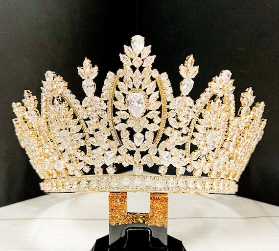 Gold Tiara Prom 3 Designs Fashion Crystal Wedding Bridal Tiara Crown