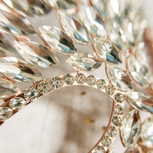 Gold Masquerade Mask, Clear Crystal Mask, Wedding Party Mask ...