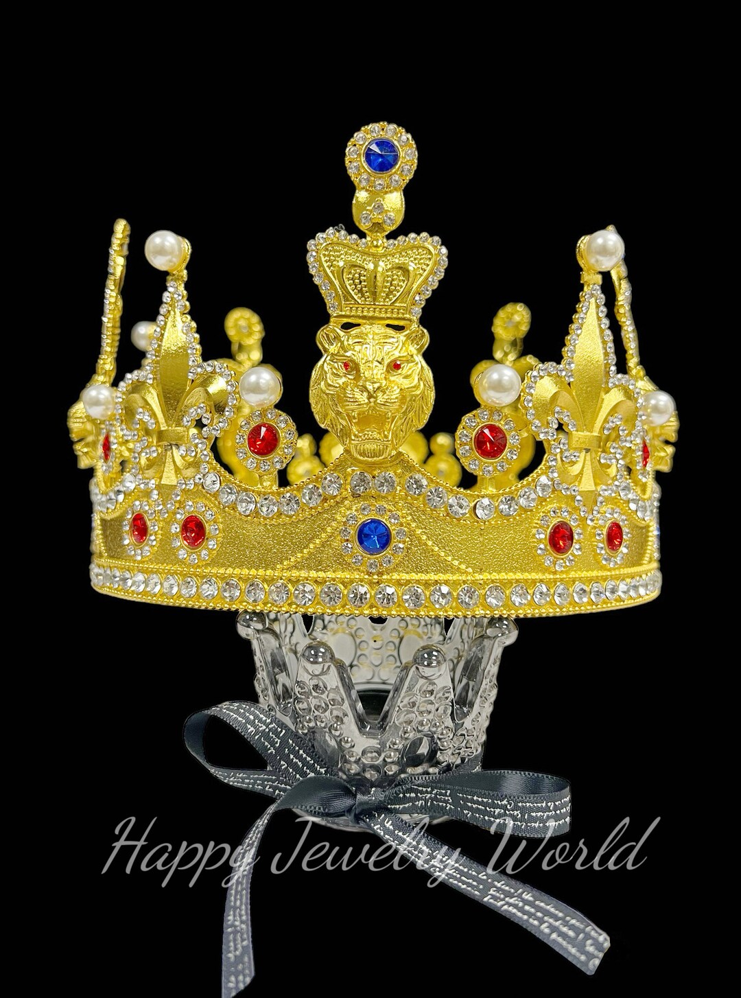 Luxury King Crown | Mens Full Crown | Large Party Crown | Prince Crown ...