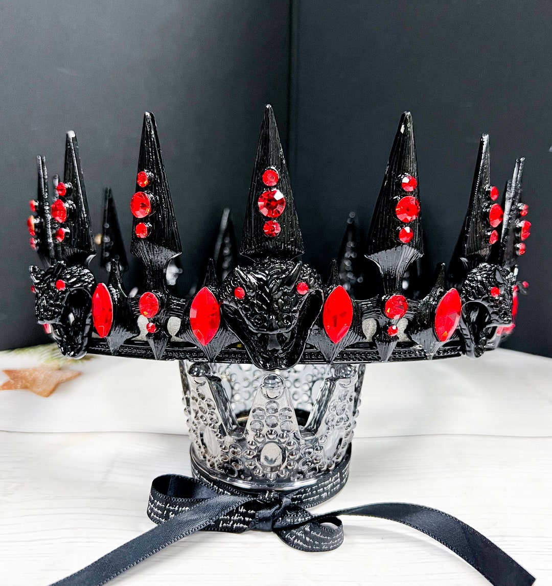 Black Cobra Crown, Gothic King Crown, Renaissance Medieval, Prince ...