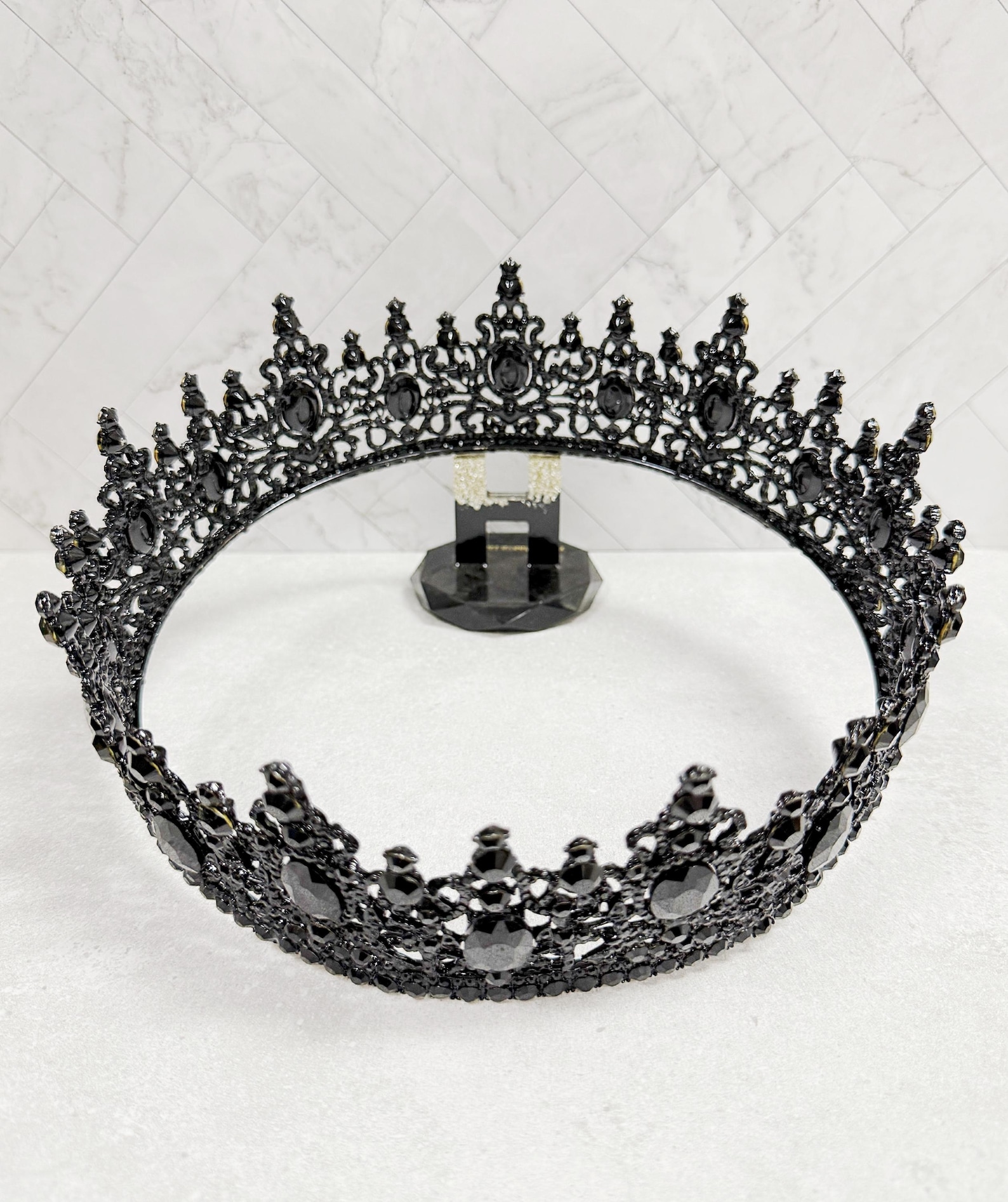 Gothic Crown, Black Diamond Crown for Men, Gothic Wedding Headdress ...