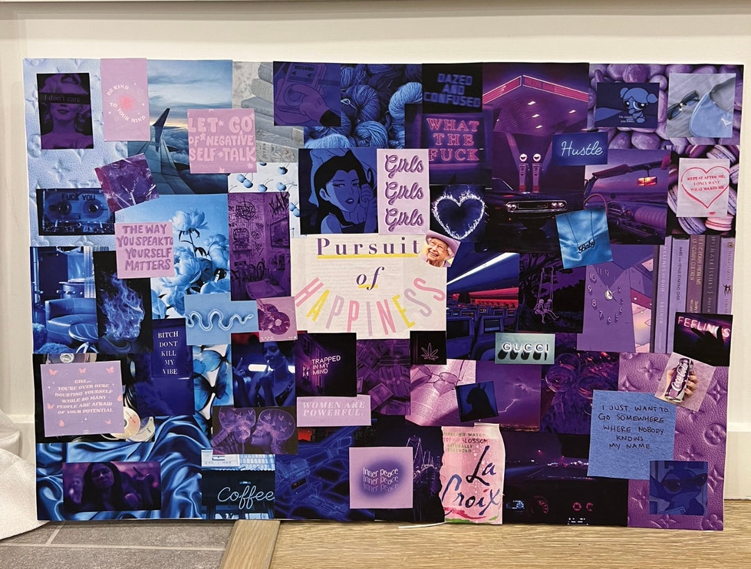 Purple Aesthetic Vision Board Kit – Intuition, Creativity & Self-love ...