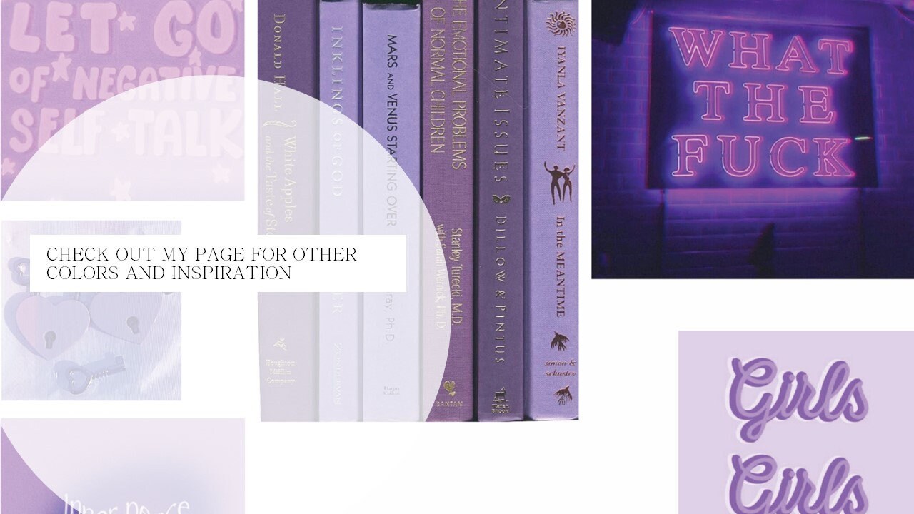 VISION BOARD KIT Purple Aesthetic Printable Format - Etsy