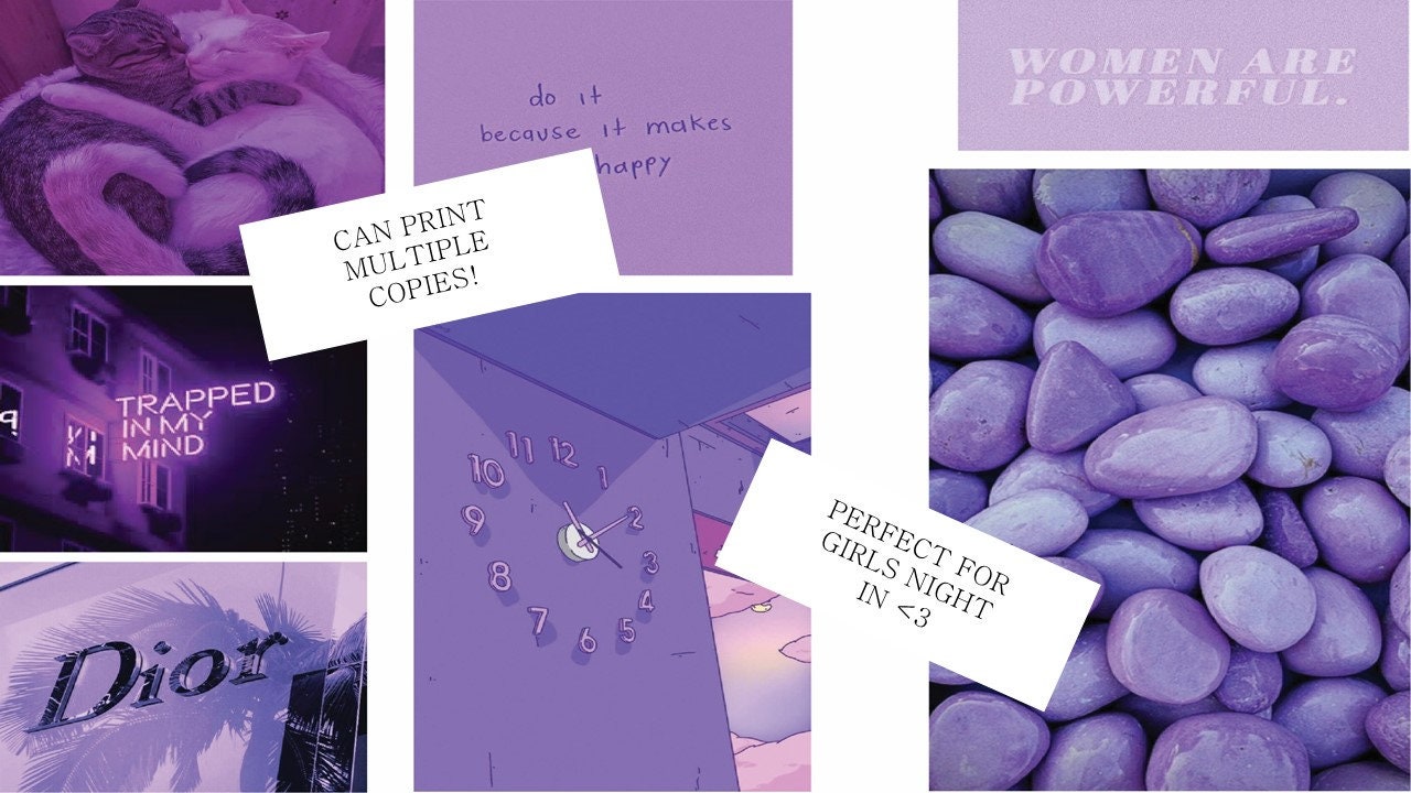 Purple Aesthetic Vision Board Kit – Intuition, Creativity & Self-love ...
