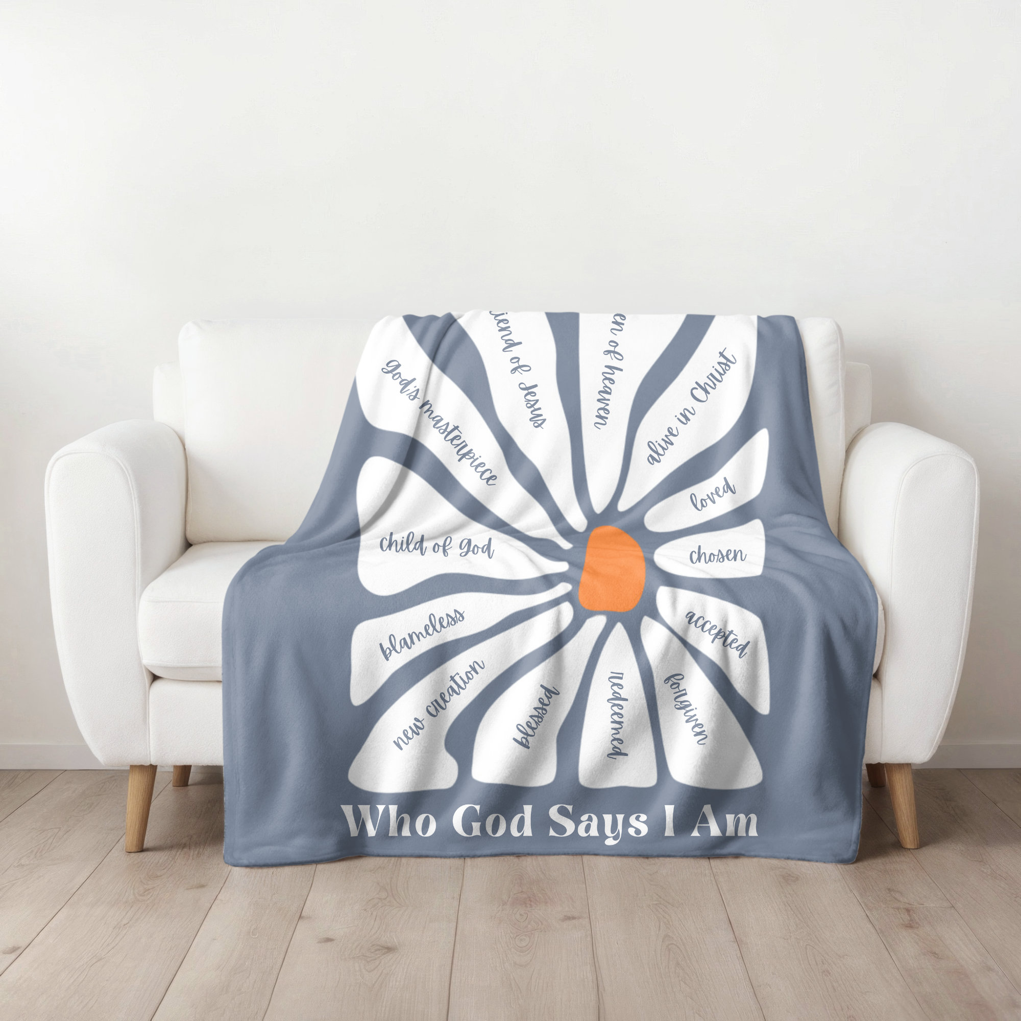 Personalized Who God Says I Am Blanket Custom Christian Affirmation ...