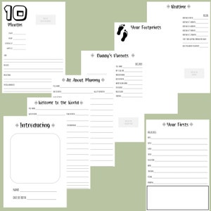 Printable and Customisable Baby Book - Etsy