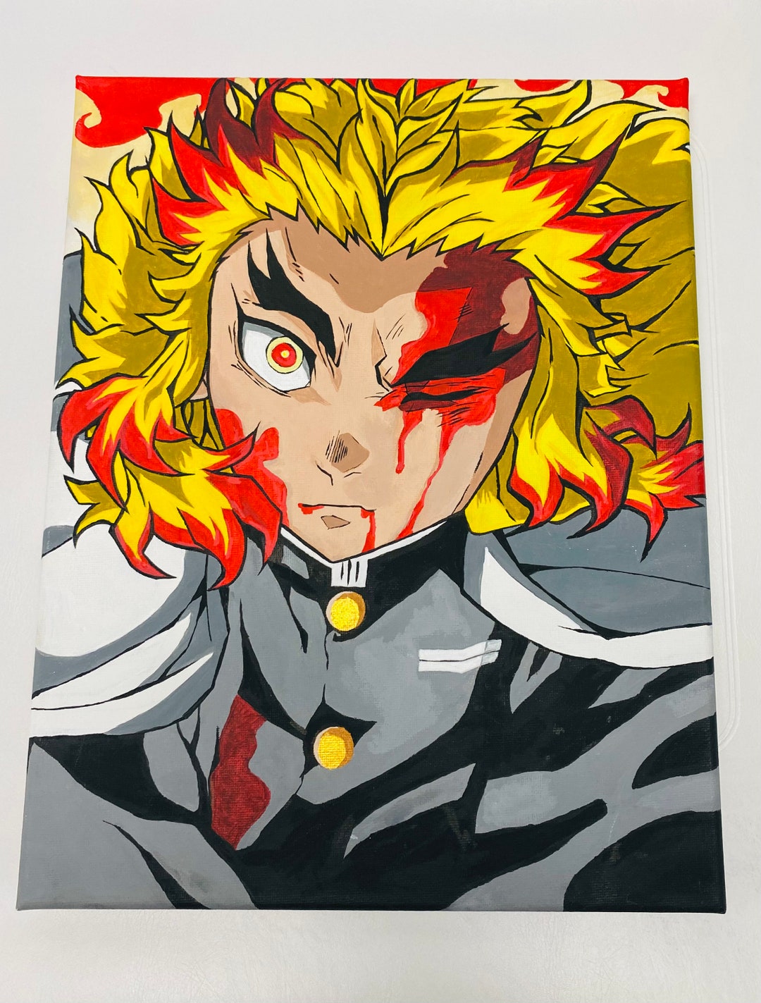 Rengoku Painting - Etsy