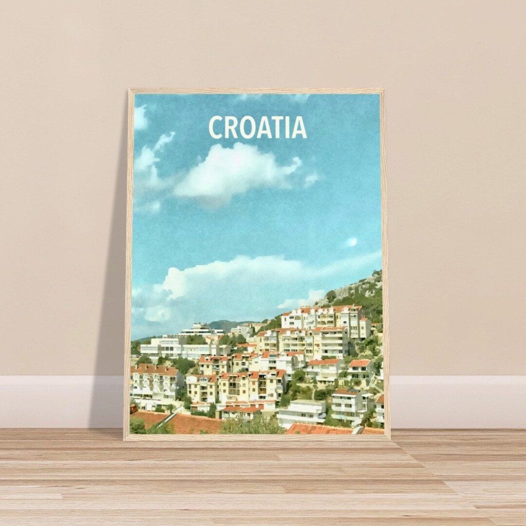 Croatia Travel Poster, Poster, Croatia Picture, Art Print Adriatic ...