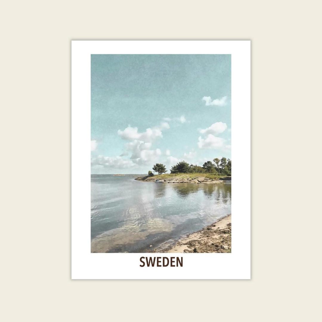 Sweden Travel Poster, Scandinavia Poster, Picture, Art Print, Travel ...