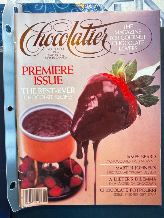 Chocolatier Magazine 1984 Vol 1 No 1 1st Edition Very Rare | Etsy