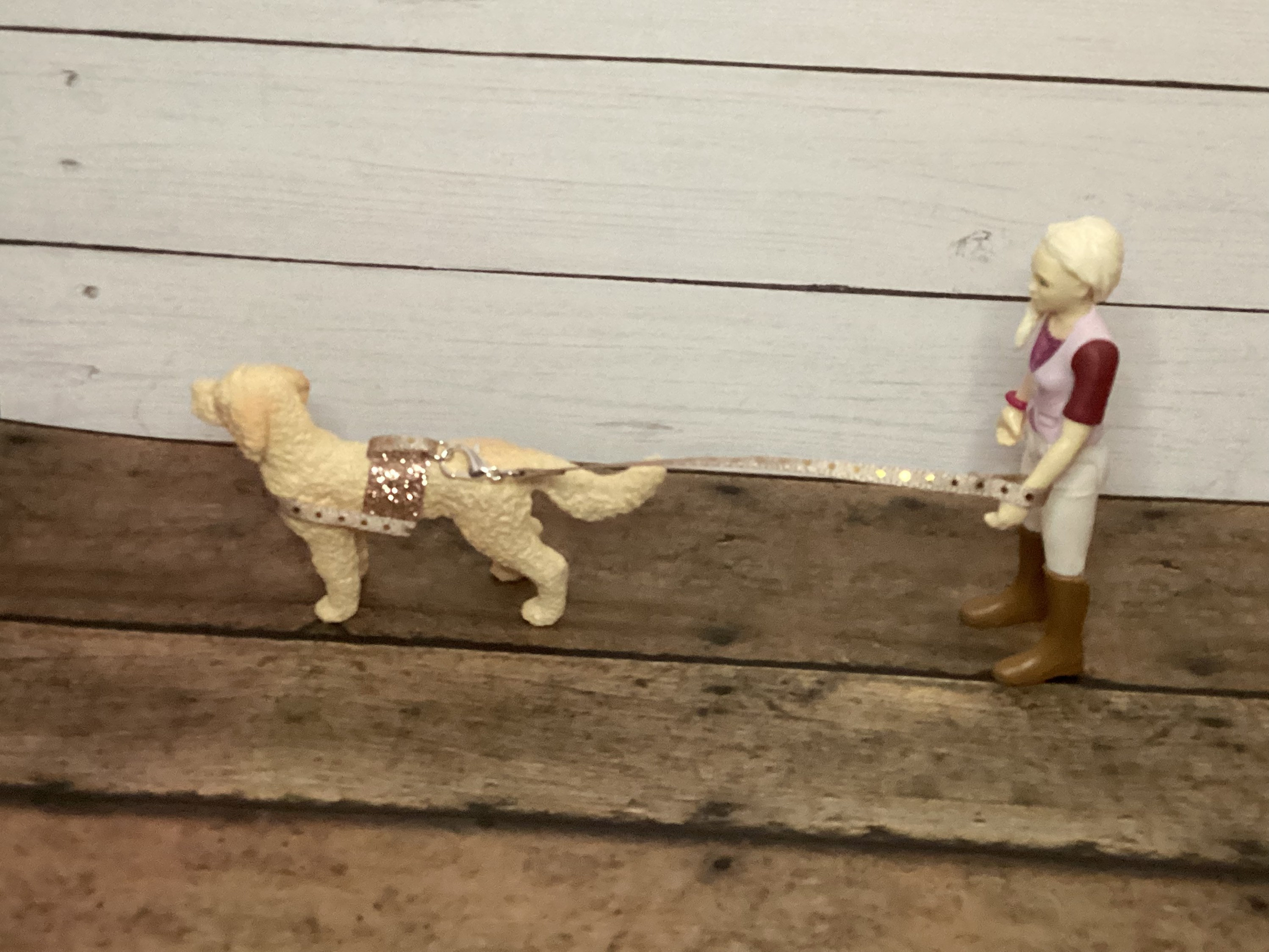 Schleich Goldendoodle Model Dog Velcro Harness and Leash - Etsy