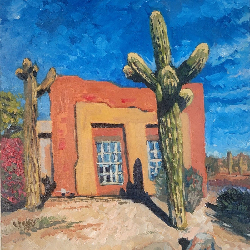 Saguaro Painting - Etsy