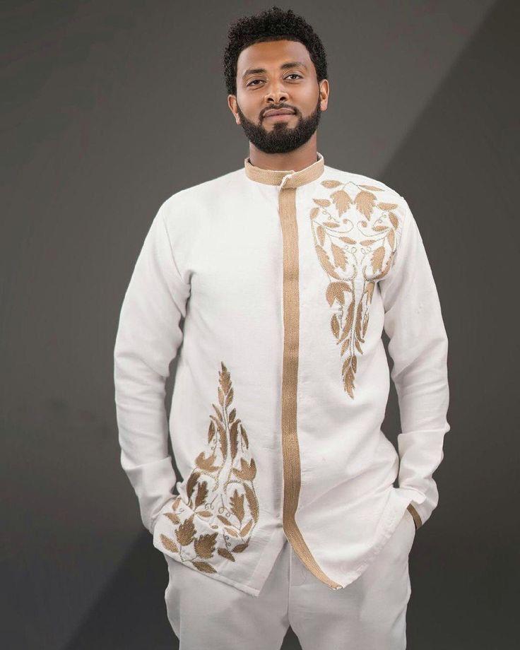 Handmade Ethiopian Men’s Heritage Outfit – Handwoven Cotton Attire With ...